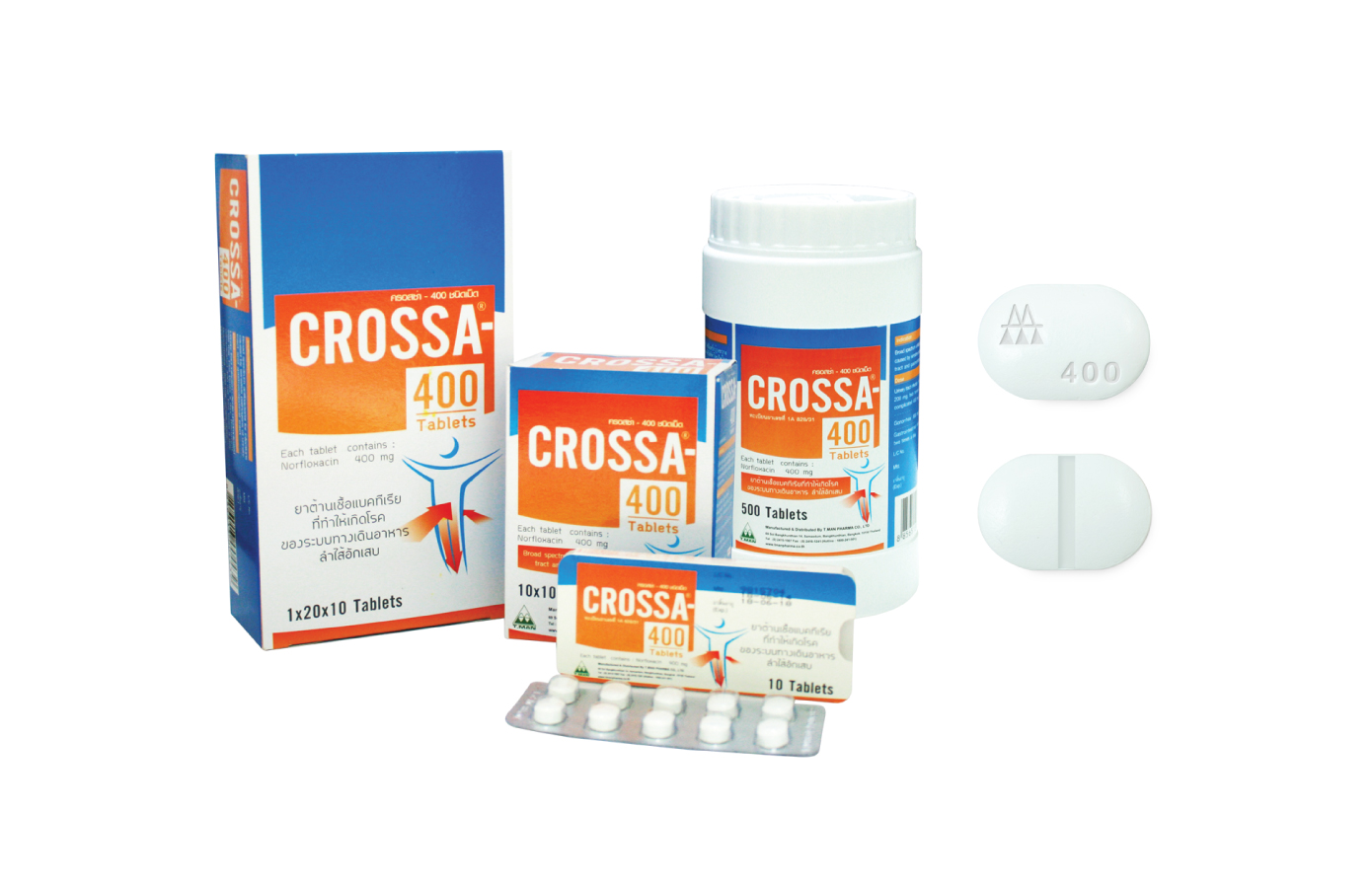 ครอสซ่า-400 - บริษัท ที.แมน ฟาร์มาซูติคอล จำกัด (มหาชน)/ ผู้ผลิตและจัด ...